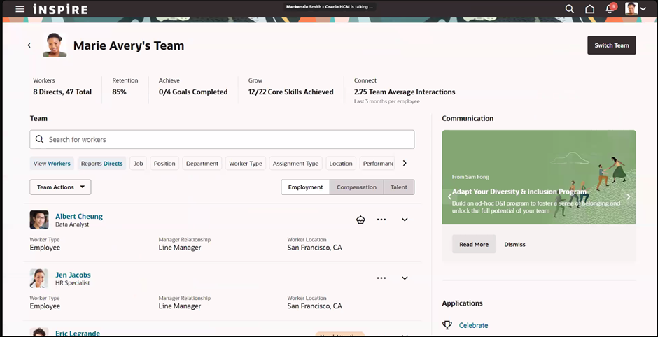 Discover Oracle HCM Cloud’s Activity Centres – K8 Mead