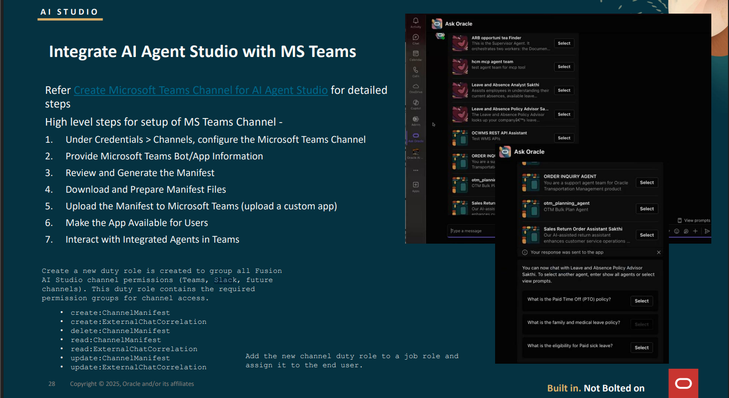 Going Deeper with Oracle AI Agent Studio: Connecting, Triggering, and ...